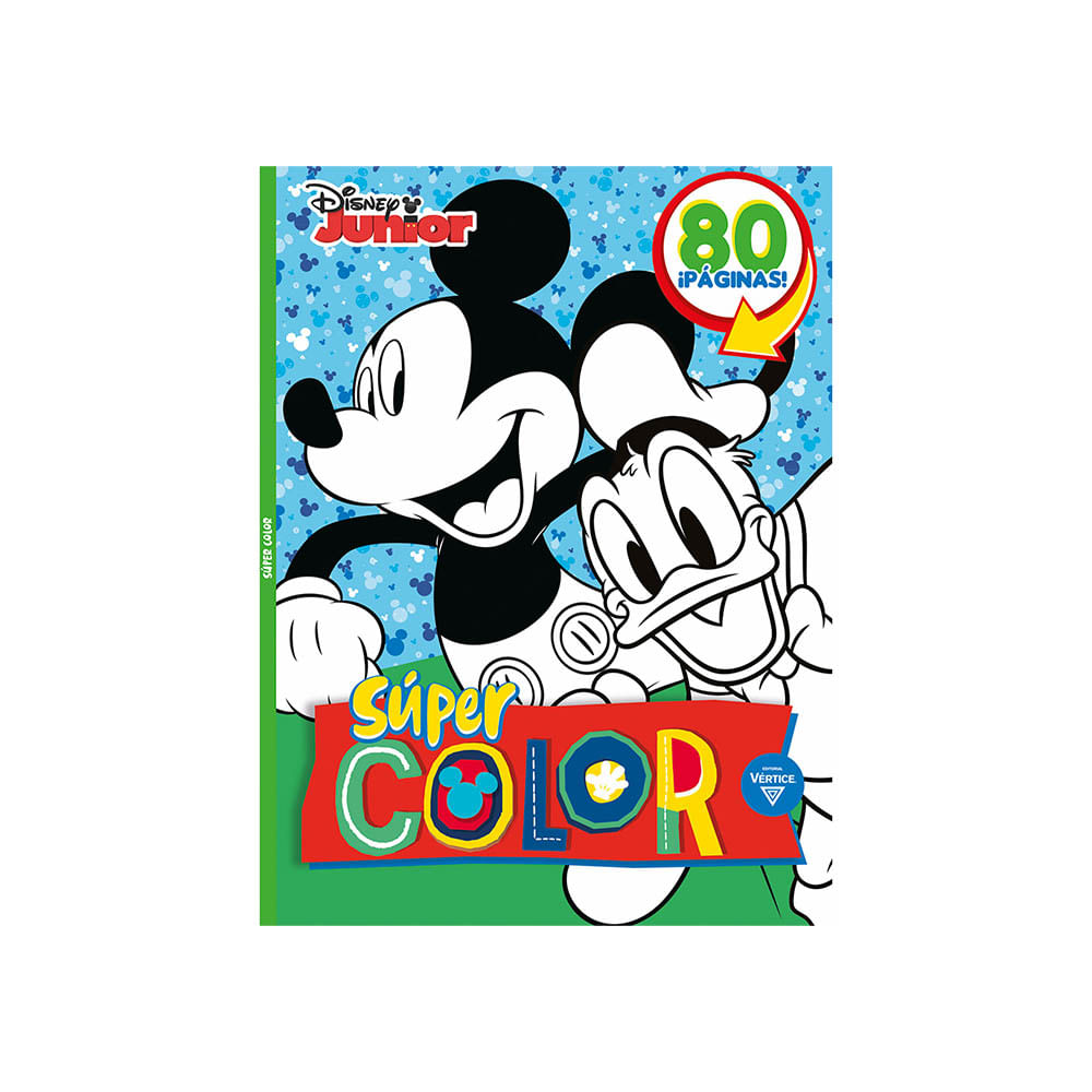 Libro Disney Junior Super Color Vertice - Jumbo