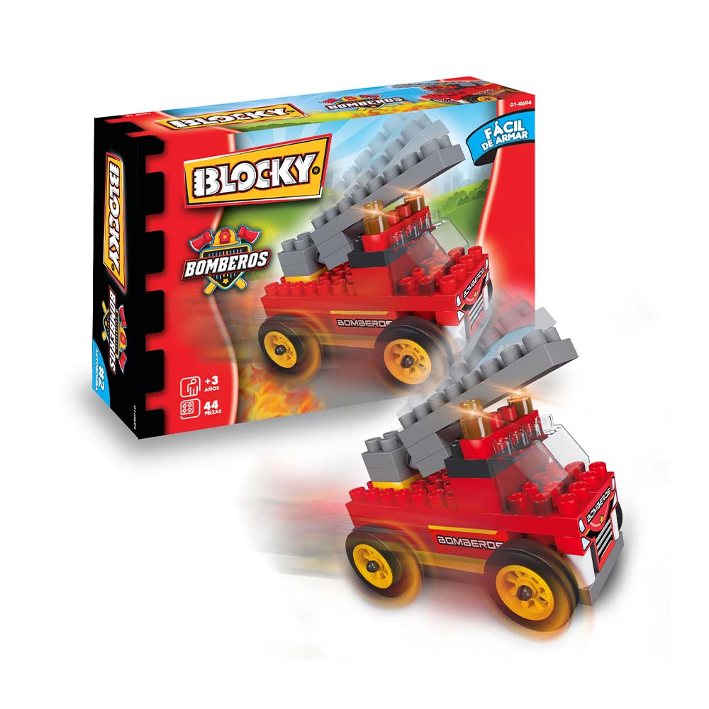 BLOCKY MINI BOMBEROS RASTI - Jumbo