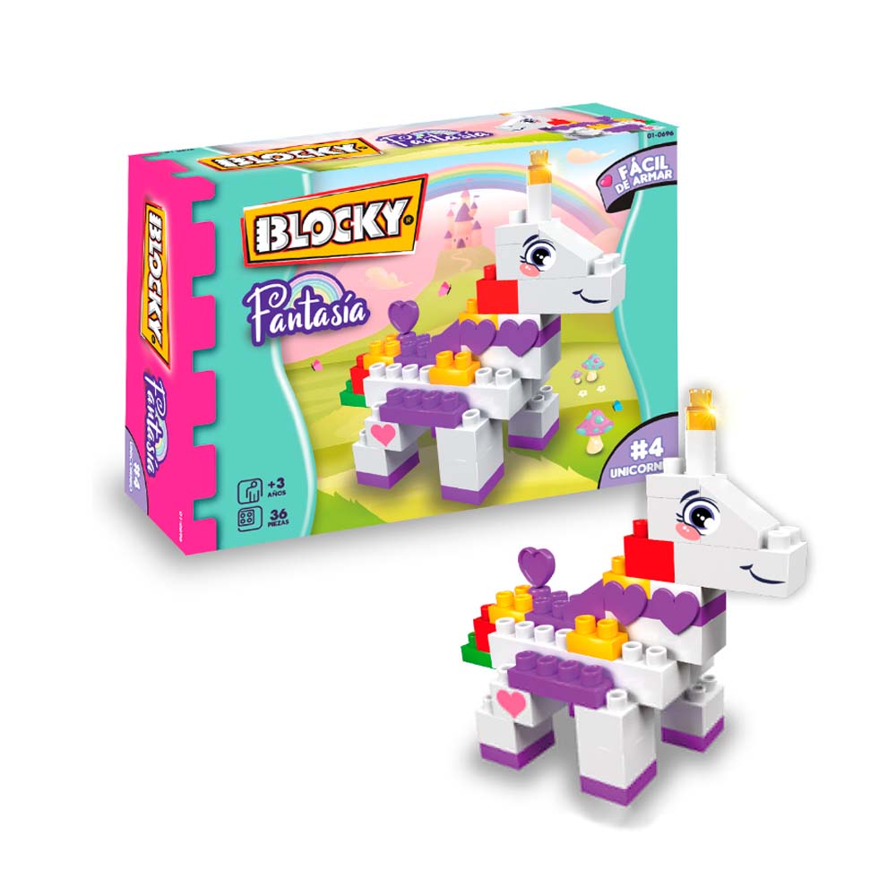 Blocky Mini - Unicornio Fantasía Rasti - Jumbo