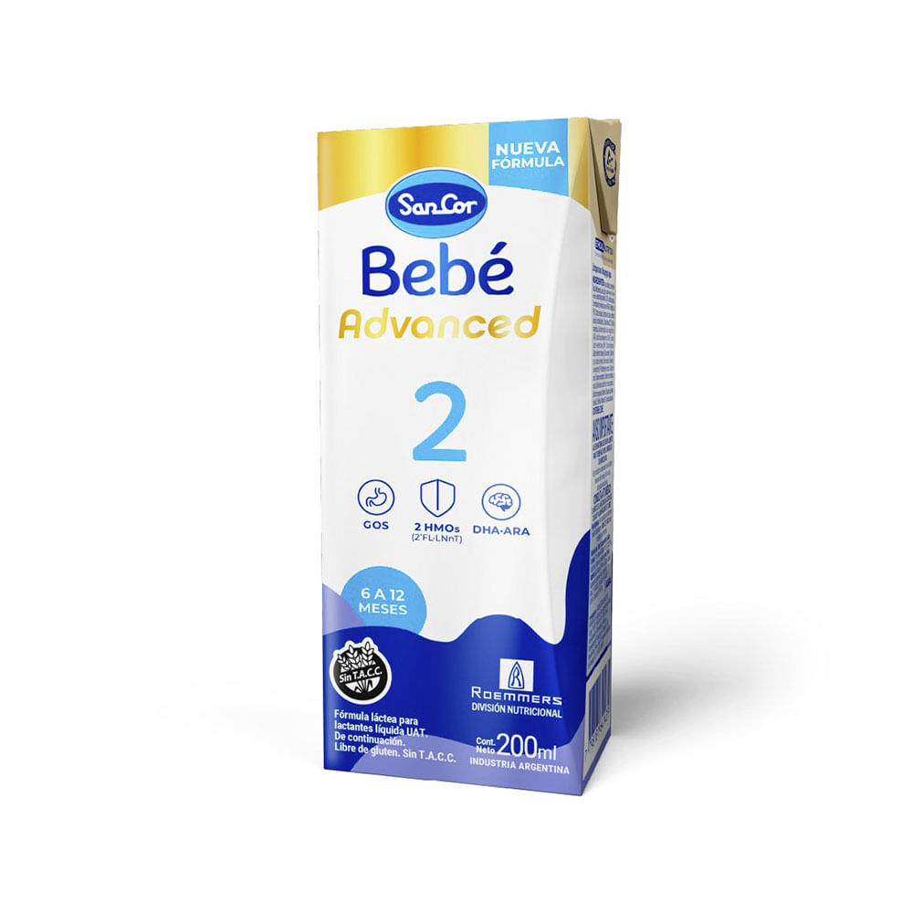 Leche Sancor Bebe 2 Advanced 200 Ml - Jumbo