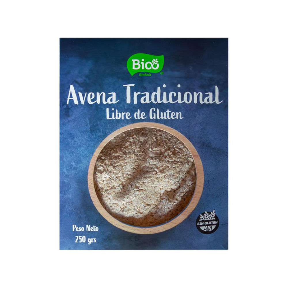Avena Tradicional Libre De Gluten 250 Gr Binfinit - Disco
