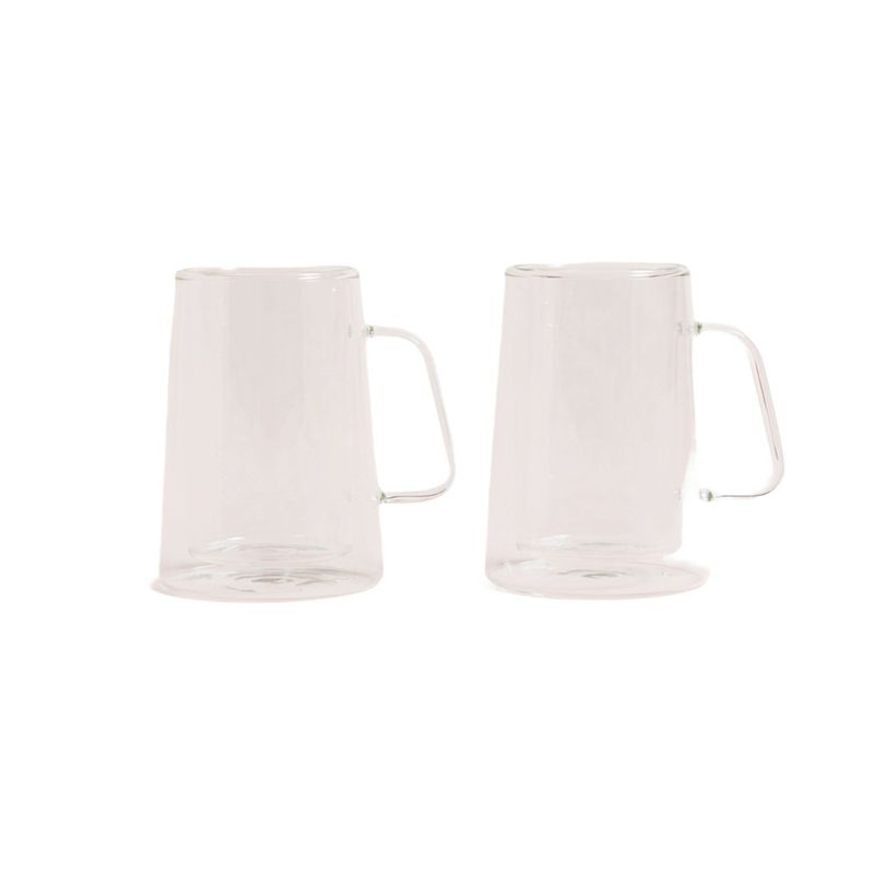 Mug Conico Doble Vidrio 300 Ml X 1 Un - Jumbo