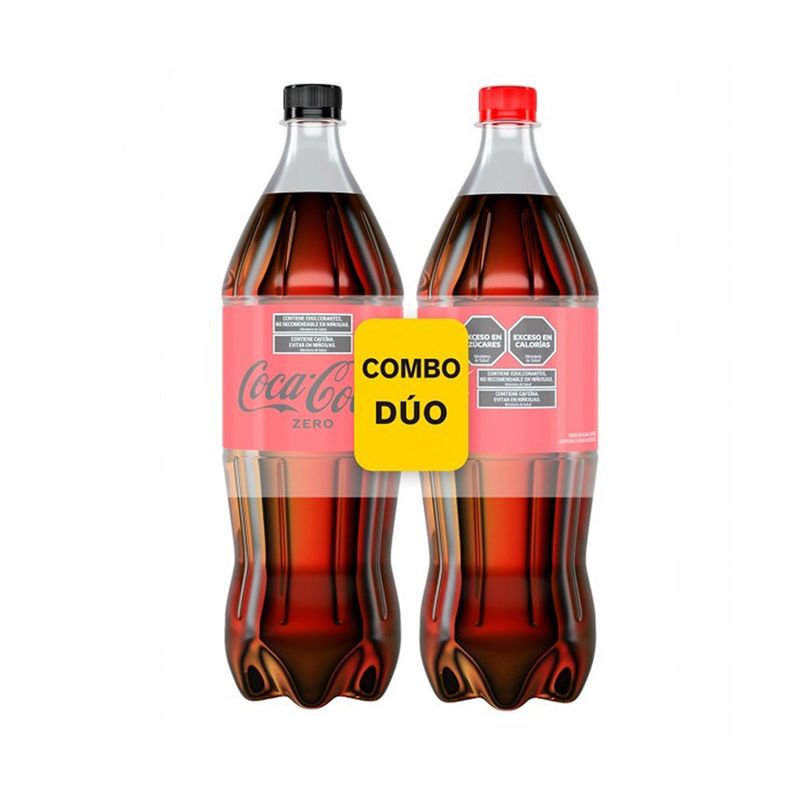 Combo Coca Cola Original 1,5 L Coca Cola Zero 1,5 L - Disco Combo Coca Cola Original 1,5 L Coca Cola Zero 1,5 L - Disco