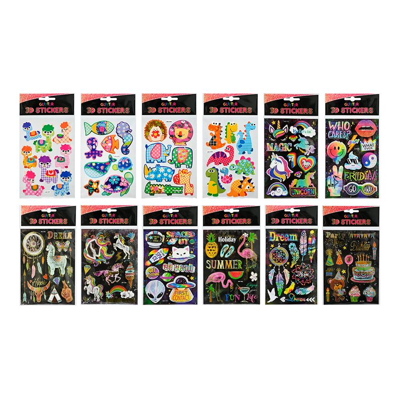 Stickers GLITTER 16 UBL - Jumbo