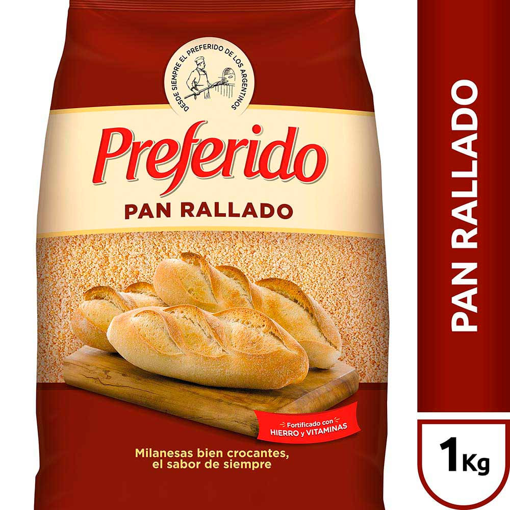Pan Rallado Fortificado Preferido 1 Kg - Jumbo