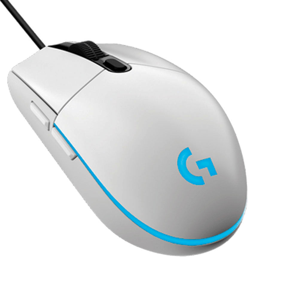 Mouse Con Cable Gaming G203 Lightsync White Logitech - Jumbo