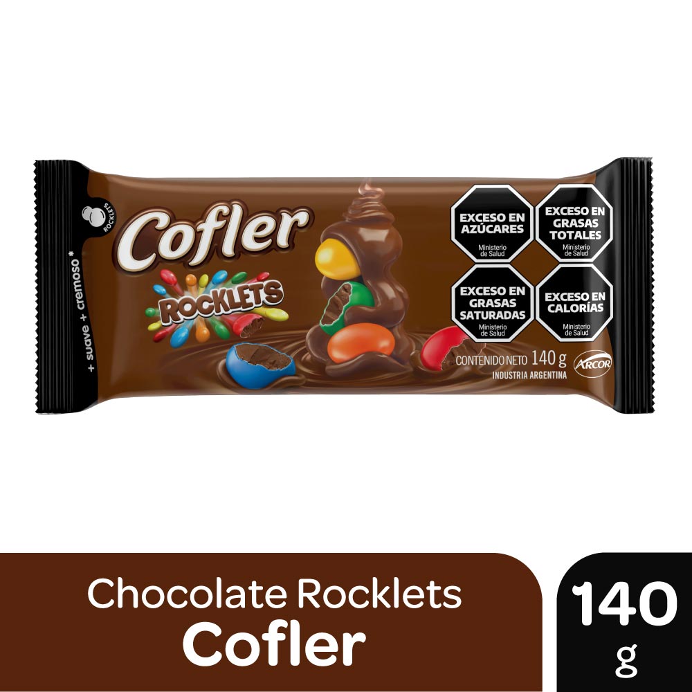 Tabl choco con leche COFLER rocklets - Vea