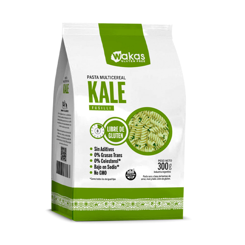 Pasta Multicereal Con Kale 250 Gr Wakas - Vea