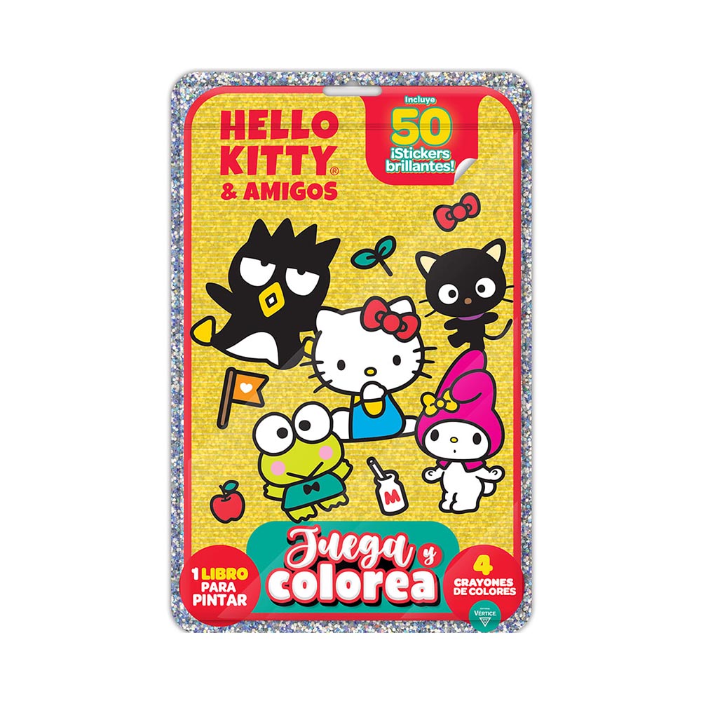Libro Hello Kitty & Friends-Juega Y Colorea Vertice - Jumbo