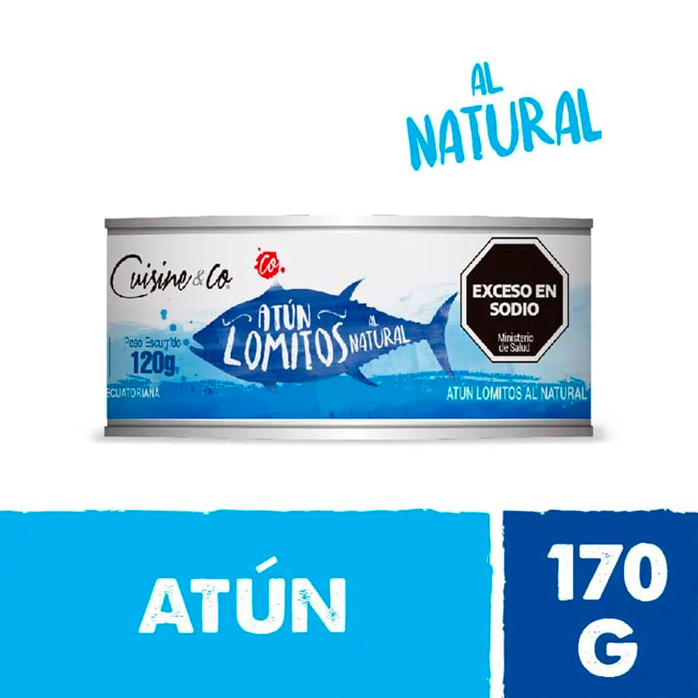 Lomo De Atun Al Natural 120 Grs Cuisine & Co - Vea