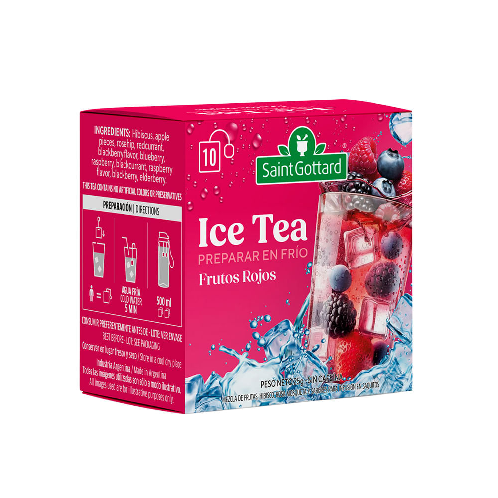 Te Ice Tea Fruto Rojos x 25 Grs Saint Gottard - Jumbo