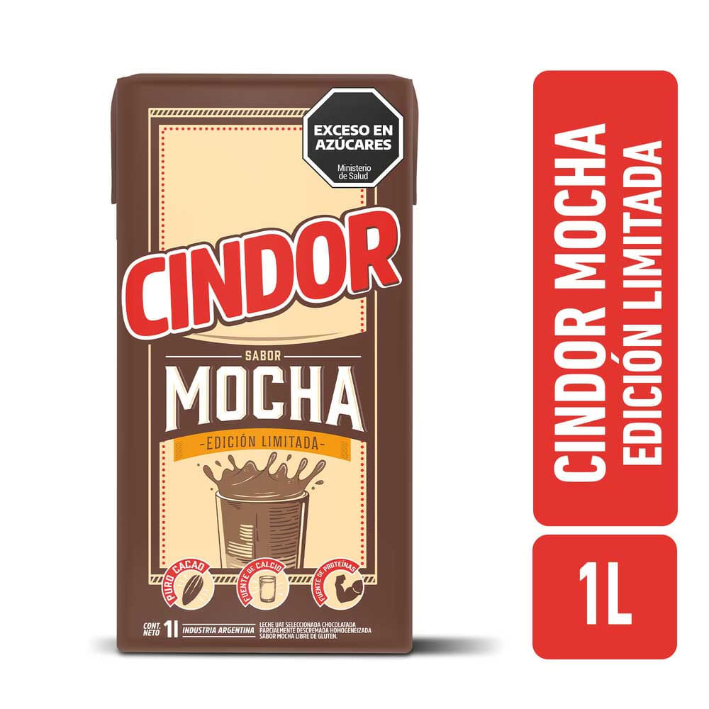 LECHE CHOCOLATADA MOCHA 1 LTS CINDOR - Jumbo