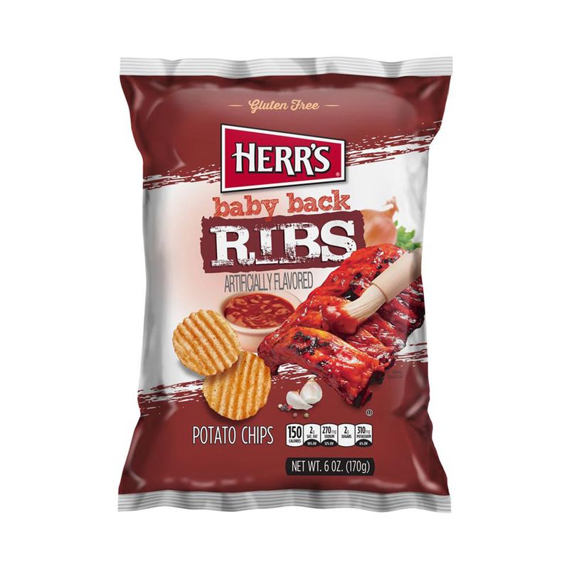 Papas Fritas Baby Back Rib x 170 Grs Herr’s - Jumbo