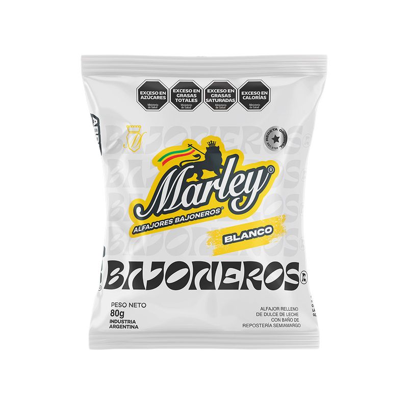 Alfajor Simple Negro x 80 Grs Marley - Jumbo