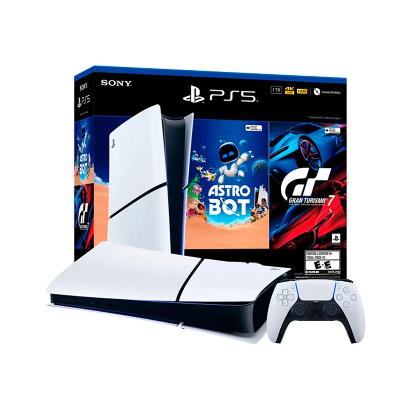 Consola Ps5 Digital Bundle Gt 7 y Astrobot Sony - Vea